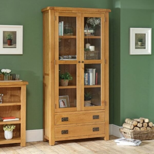 Lemari Hias Ruang Tamu Rustic | Rumah Mebel