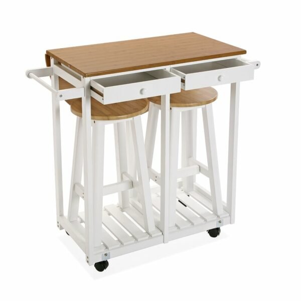 Meja Dorong Kayu Unik Elkin | Rumah Mebel