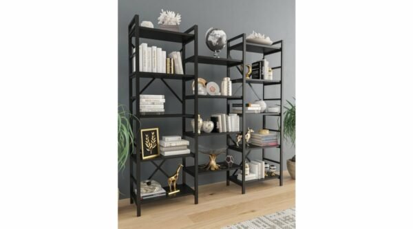 Rak Buku Besi Minimalis Modern Evdemo | Rumah Mebel