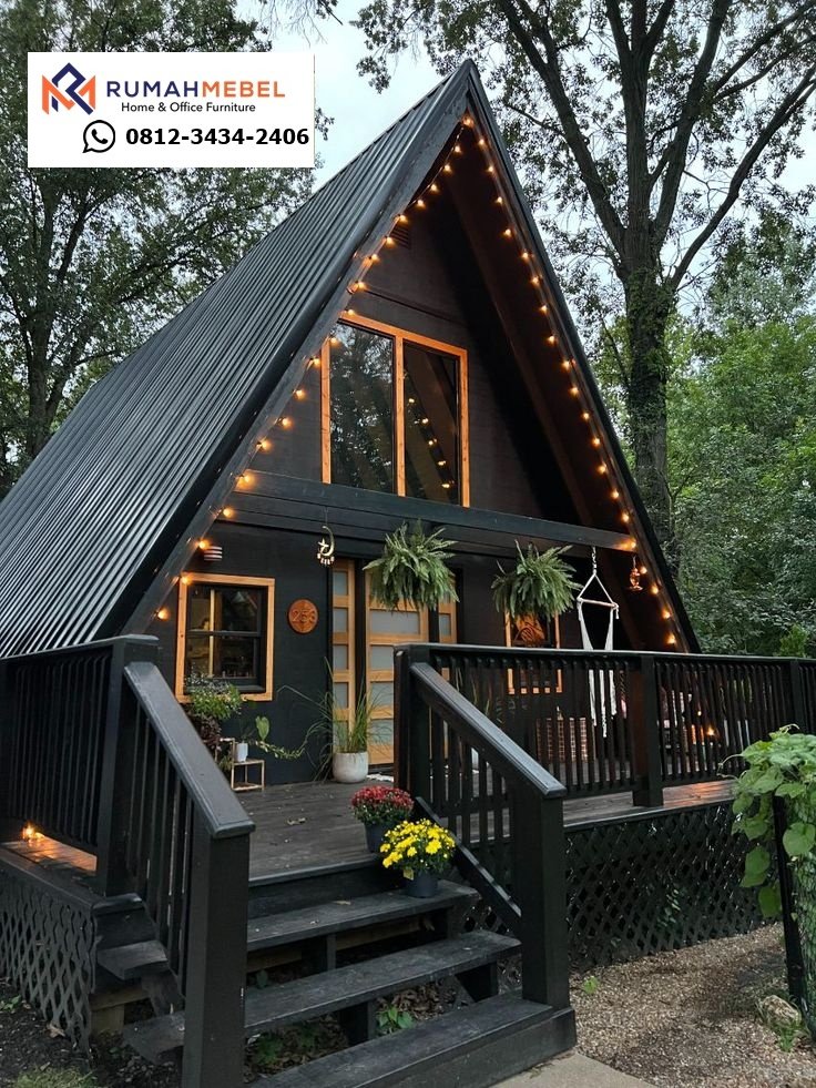 rend Alert! Furnitur Custom untuk Rumah A-Frame Hitam: Estetika ...